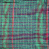 Jade Check Handloom Cotton Fabric – Loom and Stars