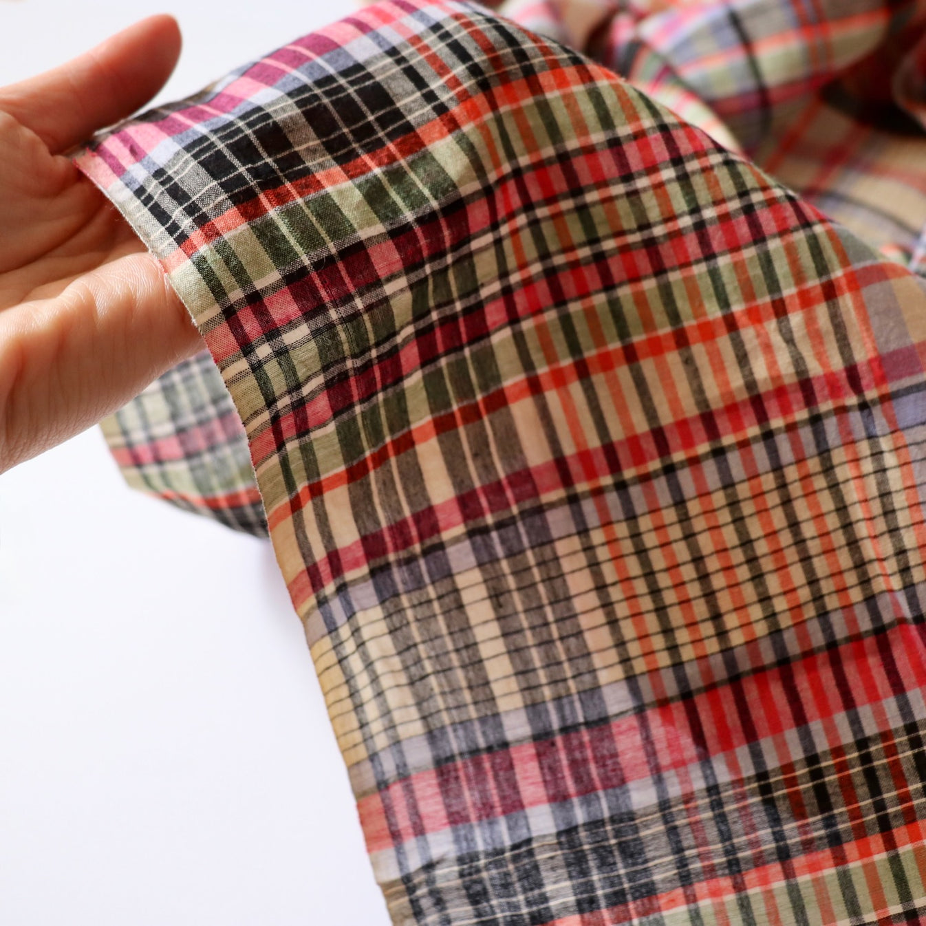 Gamcha Check Handloom Cotton Fabric – Loom and Stars