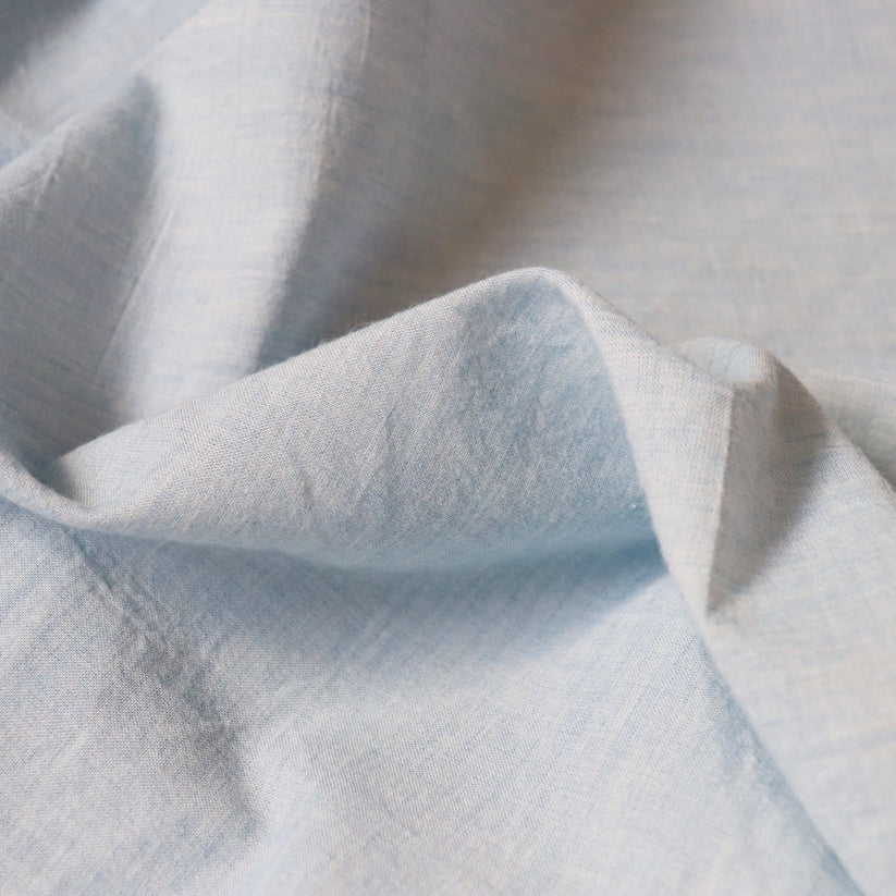 Organic Cotton Chambray — Sky – Loom and Stars