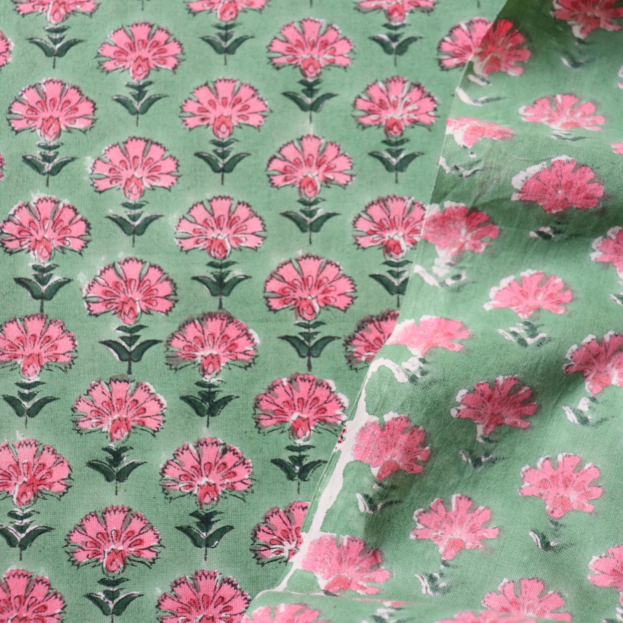 Dianthus Hand Block Print Cotton Fabric – Loom and Stars