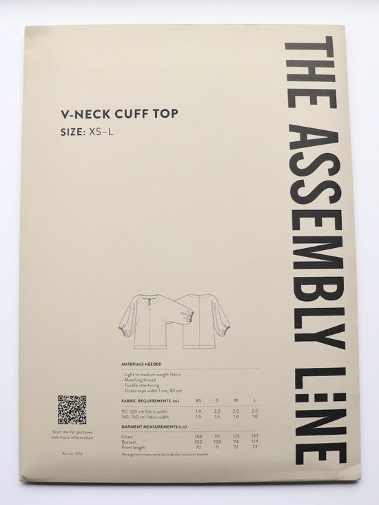The Assembly Line V-Neck Cuff Top Sewing Pattern – Loom and Stars
