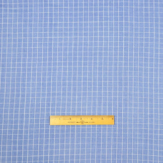 Wedgwood Check Handloom Cotton Fabric – Loom and Stars